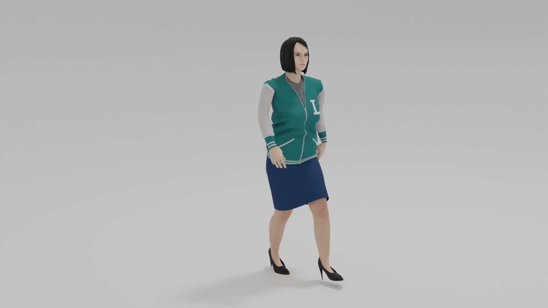 3D model Woman Walk Animation VR / AR / low-poly | CGTrader