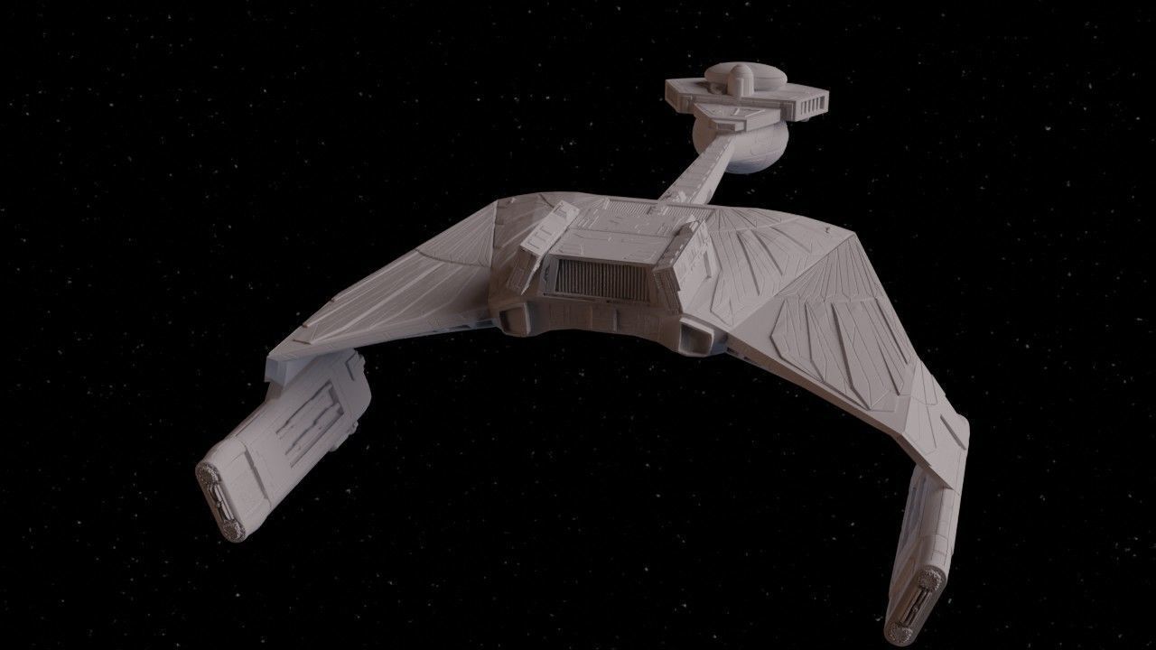 Romulan Stormbird Cruiser 3dprint from Star Trek 3D model 3D printable ...