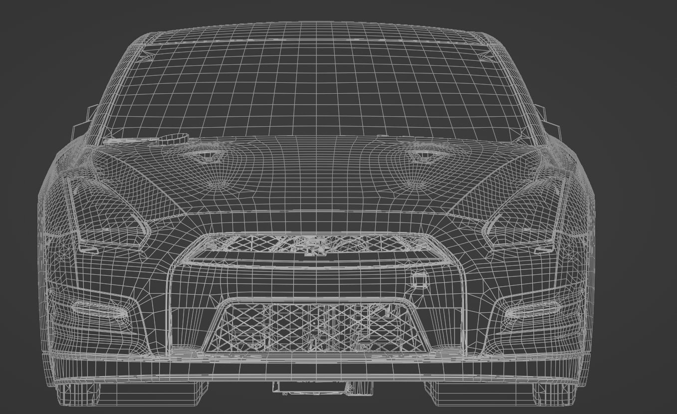 3D model Nissan GTR Drag Racing Car VR / AR / low-poly | CGTrader