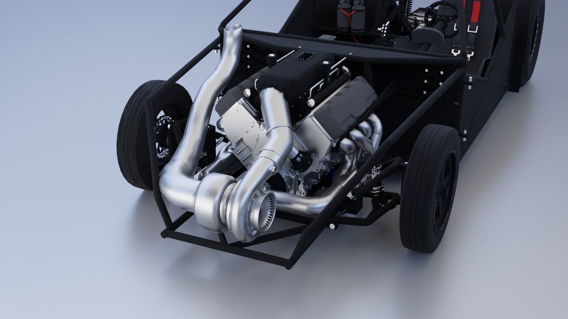 3D model Nissan GTR Drag Racing Car VR / AR / low-poly | CGTrader