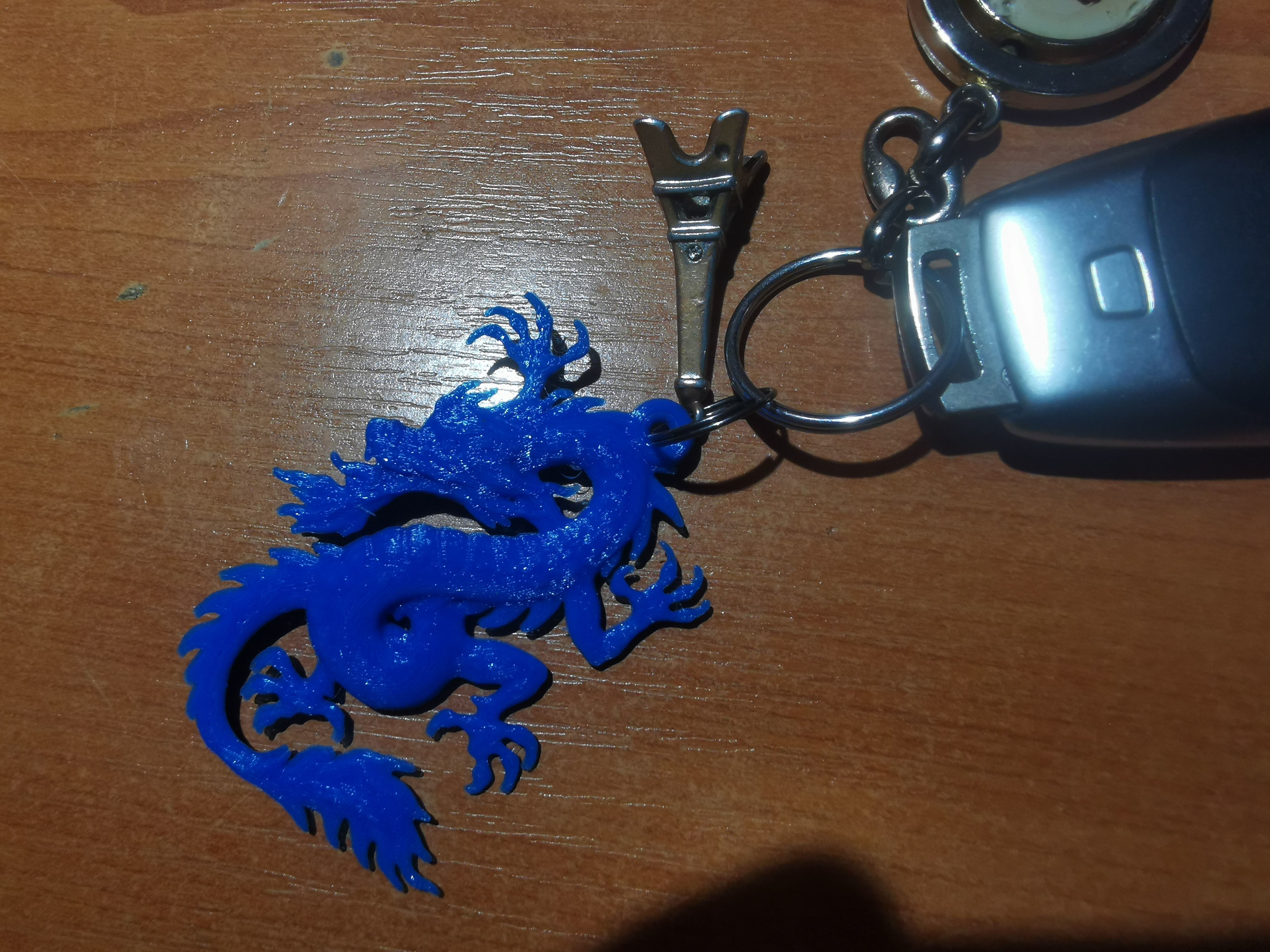 Keychain dragon free 3D model 3D printable | CGTrader