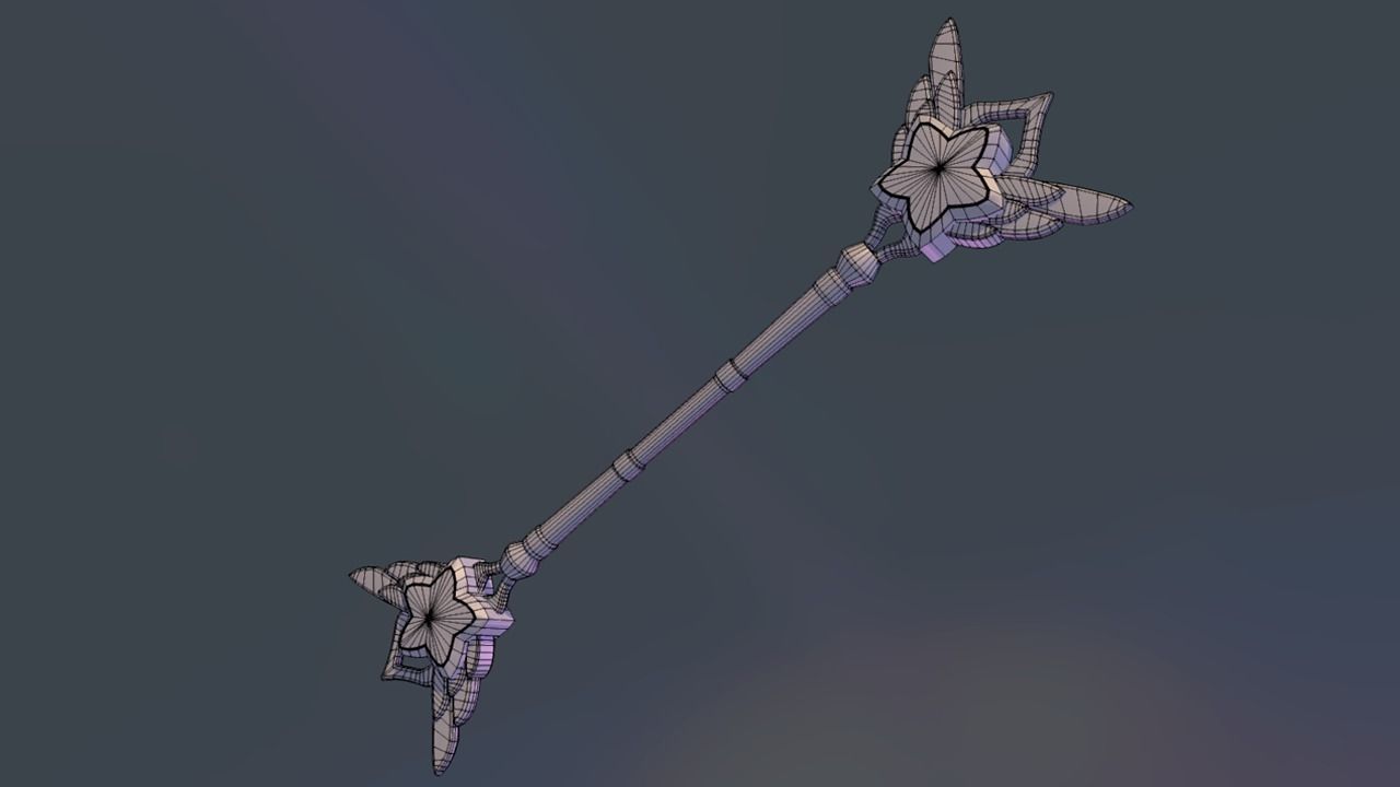 3D model Star Guardian Lux Staff VR / AR / low-poly | CGTrader