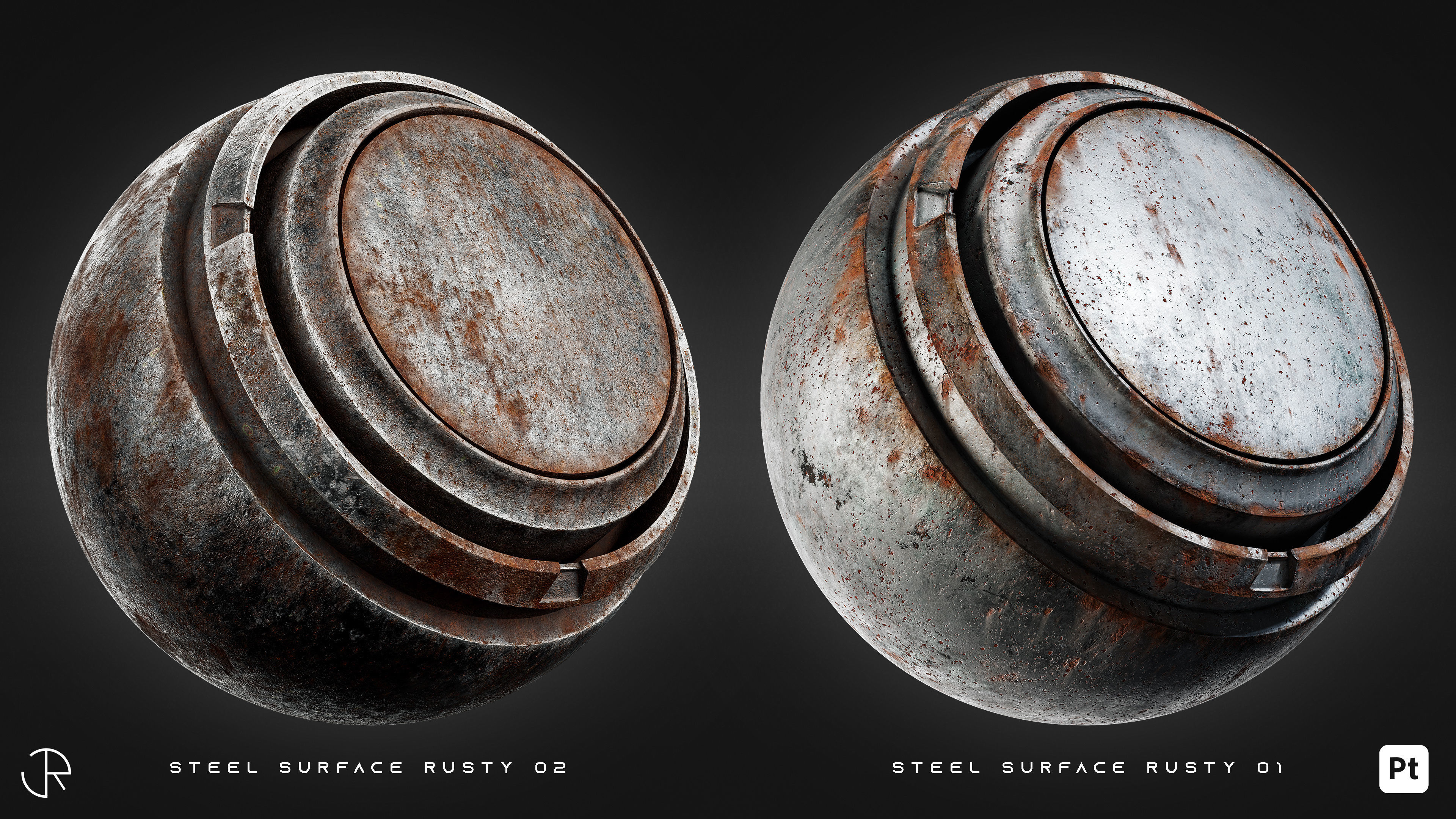 Metal Damaged Smart Materials Vol 01 Texture | CGTrader