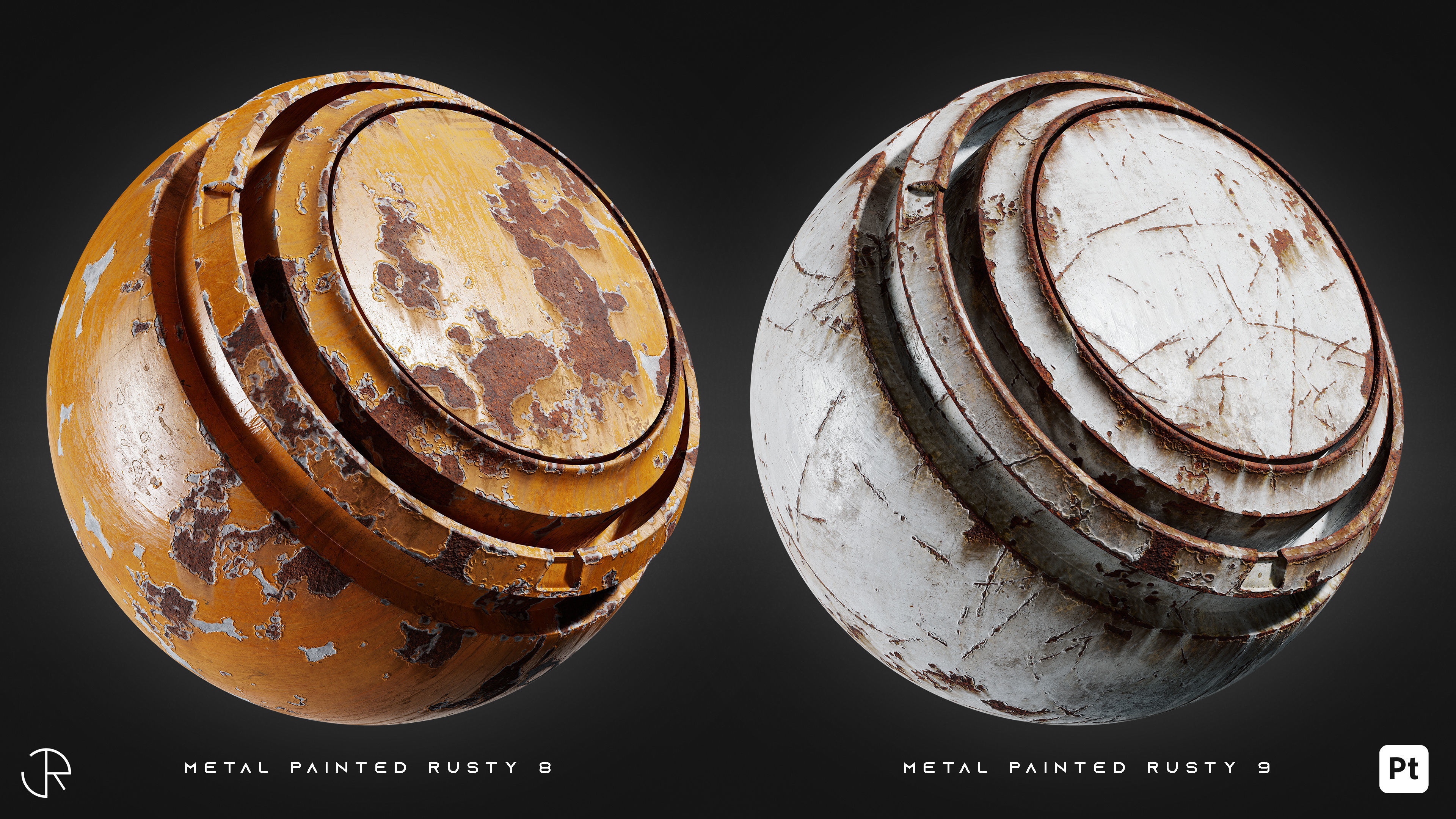 Metal Damaged Smart Materials Vol 01 Texture | CGTrader
