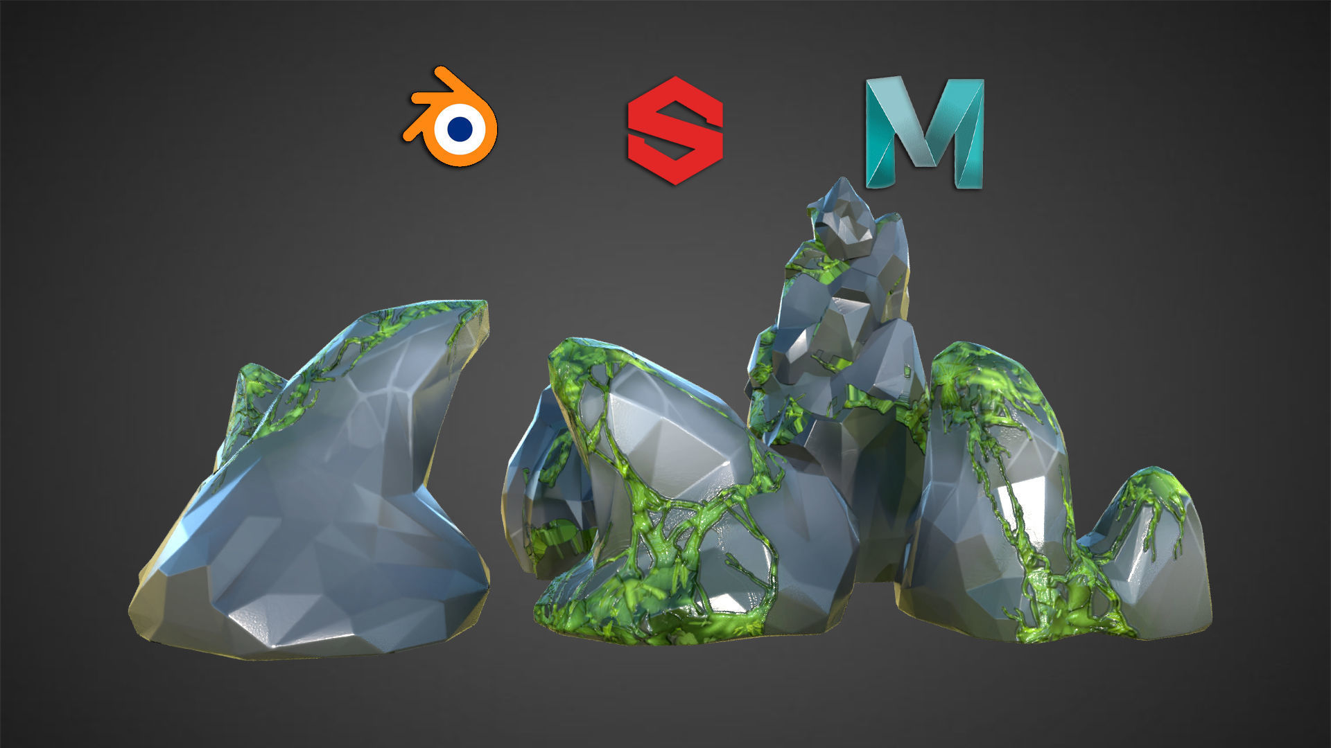3D model Stylized Rocks VR / AR / low-poly | CGTrader