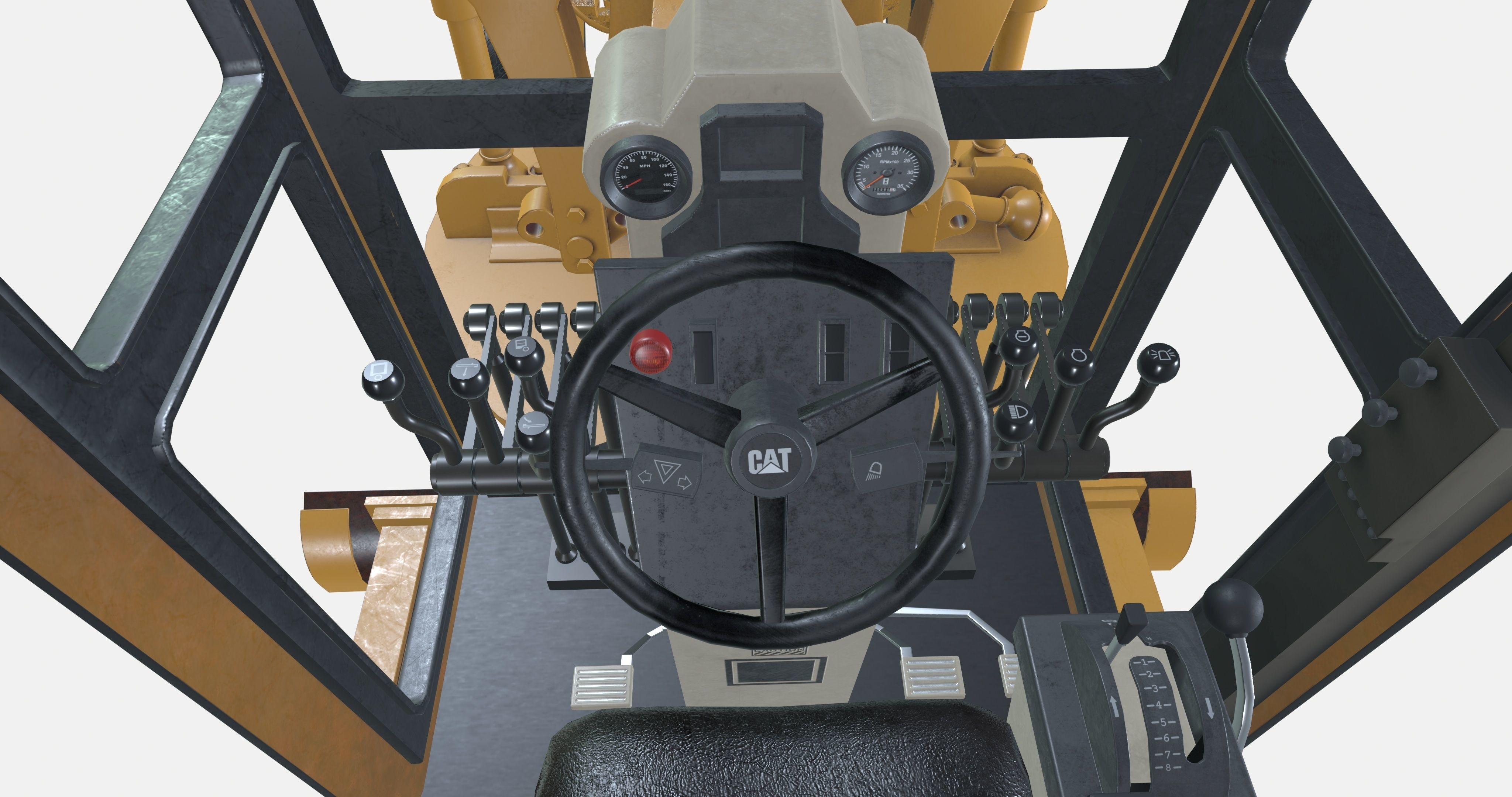 Grader Vehicle 3d Model Cgtrader