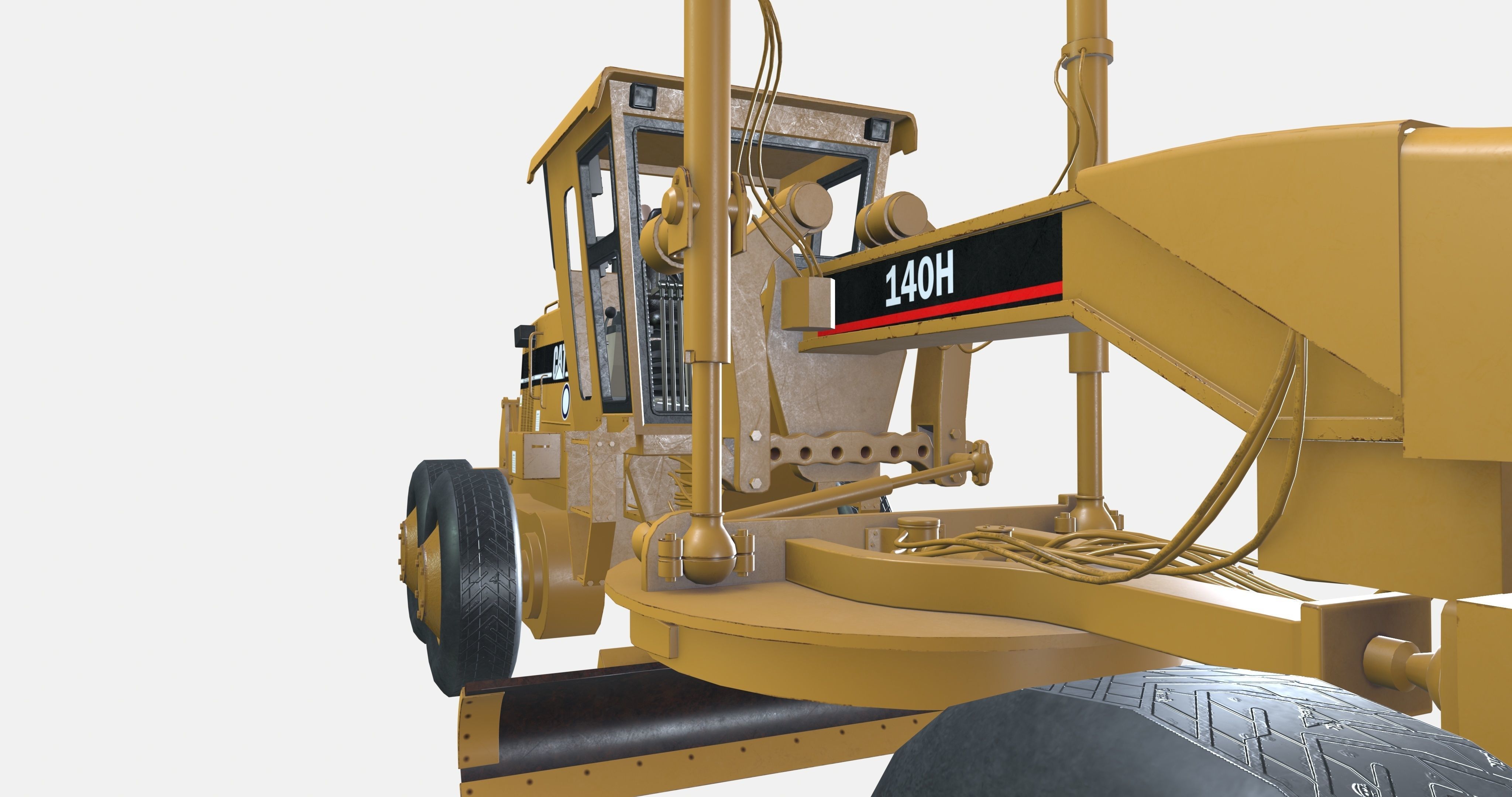 Grader Vehicle 3d Model Cgtrader