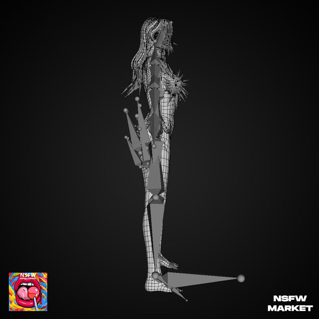 3D model EXCLUSIVE EDITION RIGGED CHARACTER SHANDY VR / AR / low-poly ...