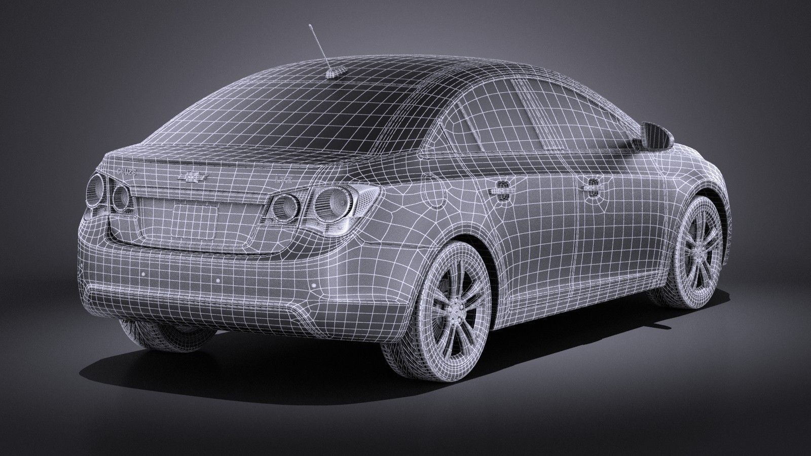 Chevrolet Cruze Sedan 2015 VRAY 3D model | CGTrader