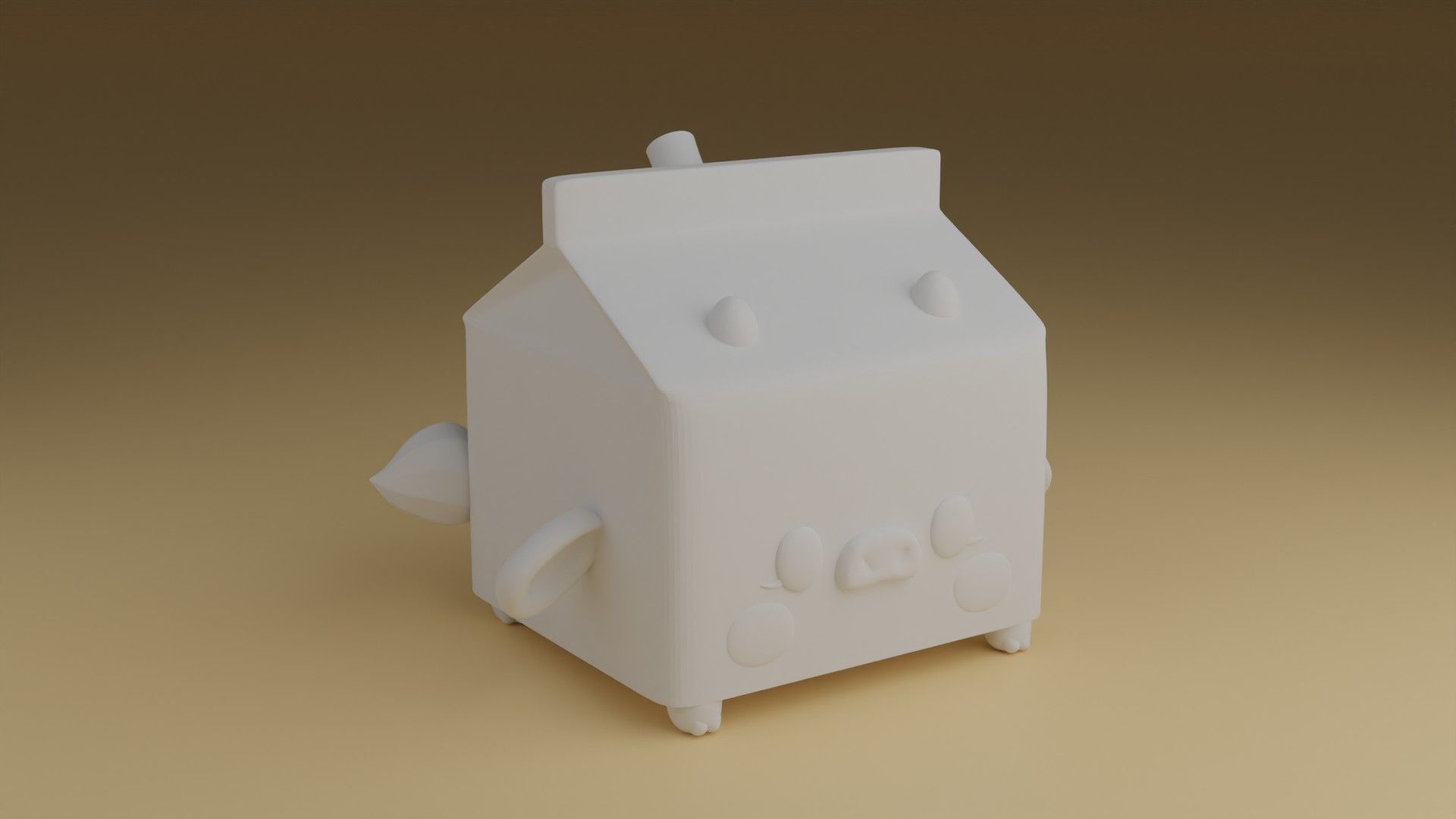 cow milk 3D model 3D printable | CGTrader