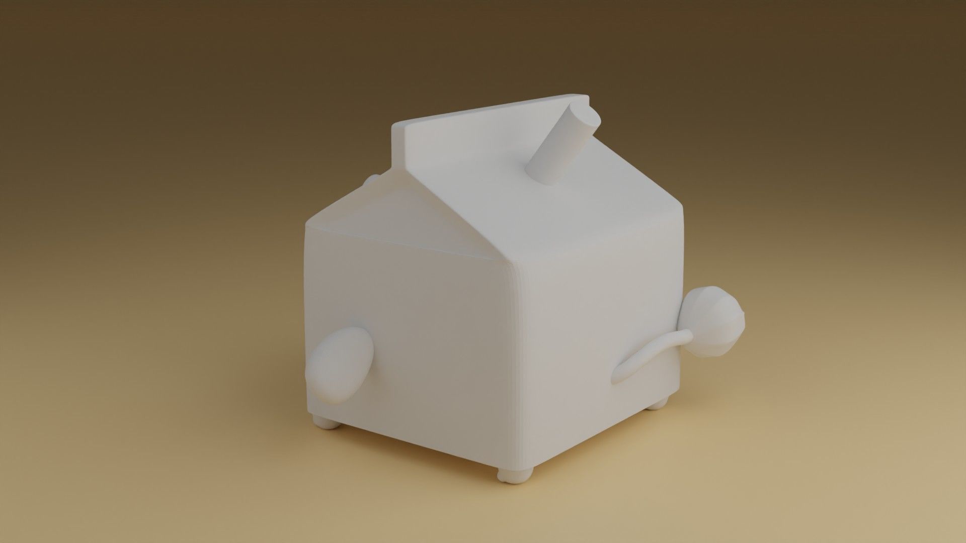 cow milk 3D model 3D printable | CGTrader