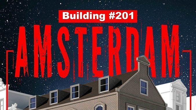 3D model Amsterdam Street Building No201 VR / AR / low-poly | CGTrader
