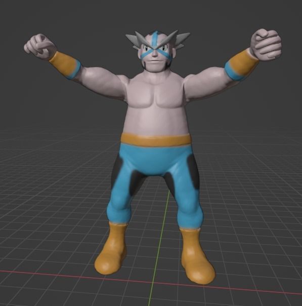 Crasher Wake gym leader 3D model 3D printable | CGTrader