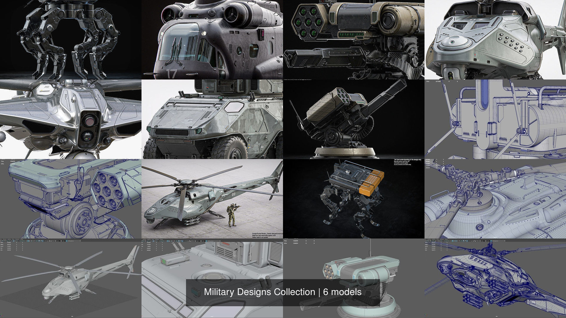 Military Designs Collection | CGTrader