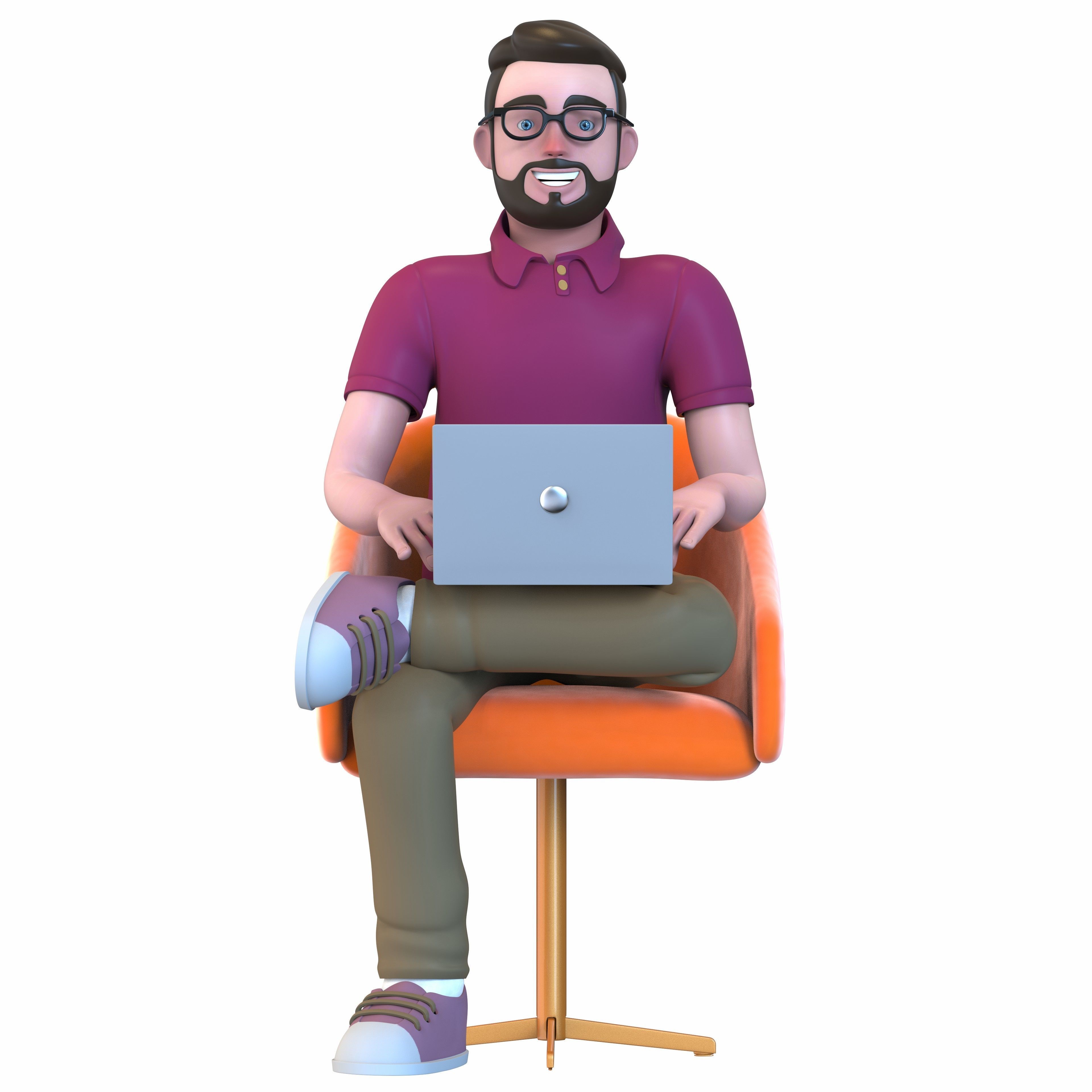 3D model Minimal Man Character 01 VR / AR / low-poly | CGTrader