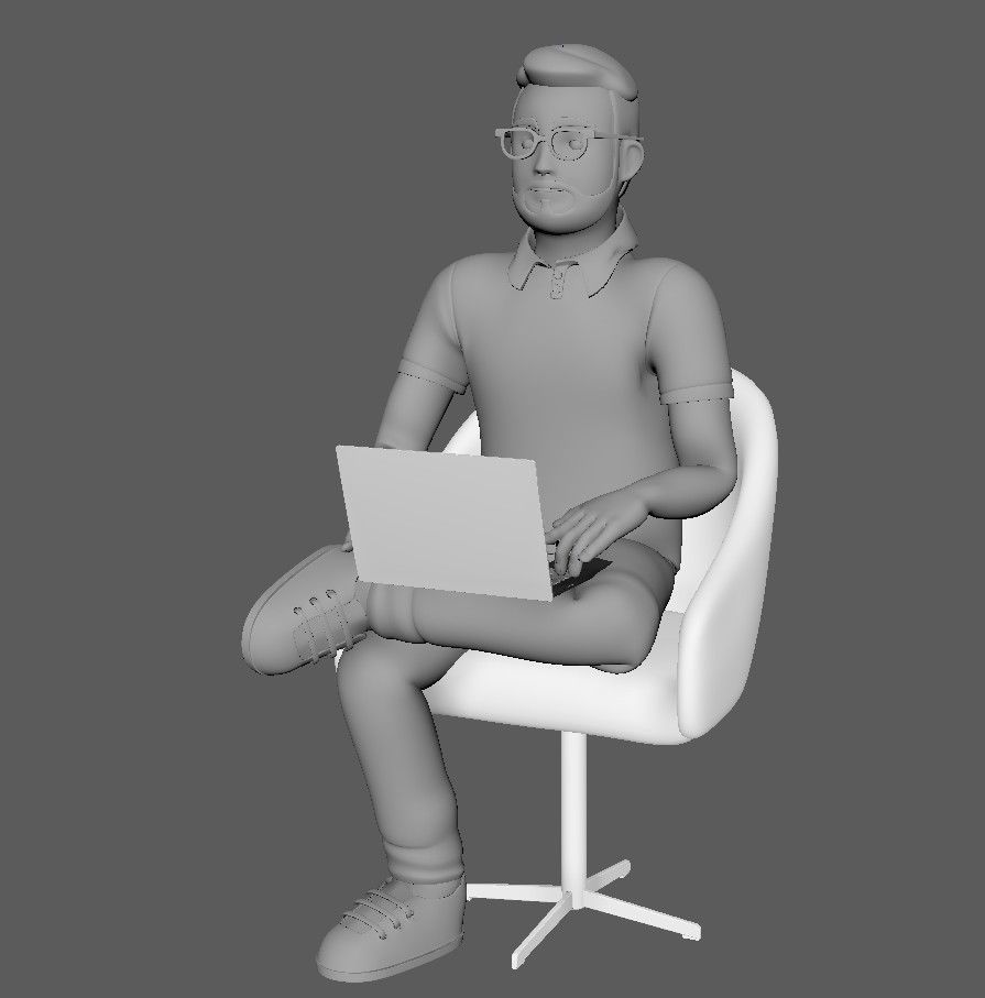 3D model Minimal Man Character 01 VR / AR / low-poly | CGTrader