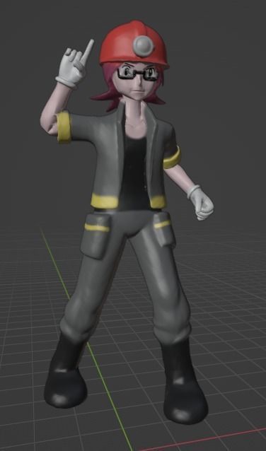 Roark gym leader 3D model 3D printable | CGTrader