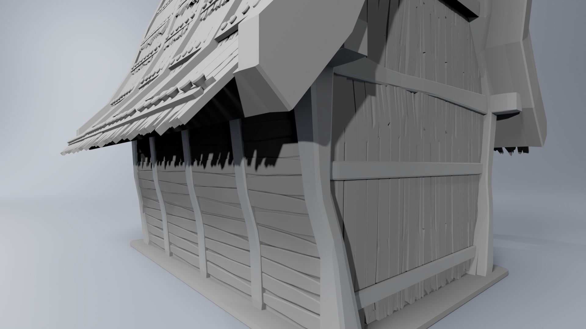 Simple Printable Barn 3D model 3D printable | CGTrader