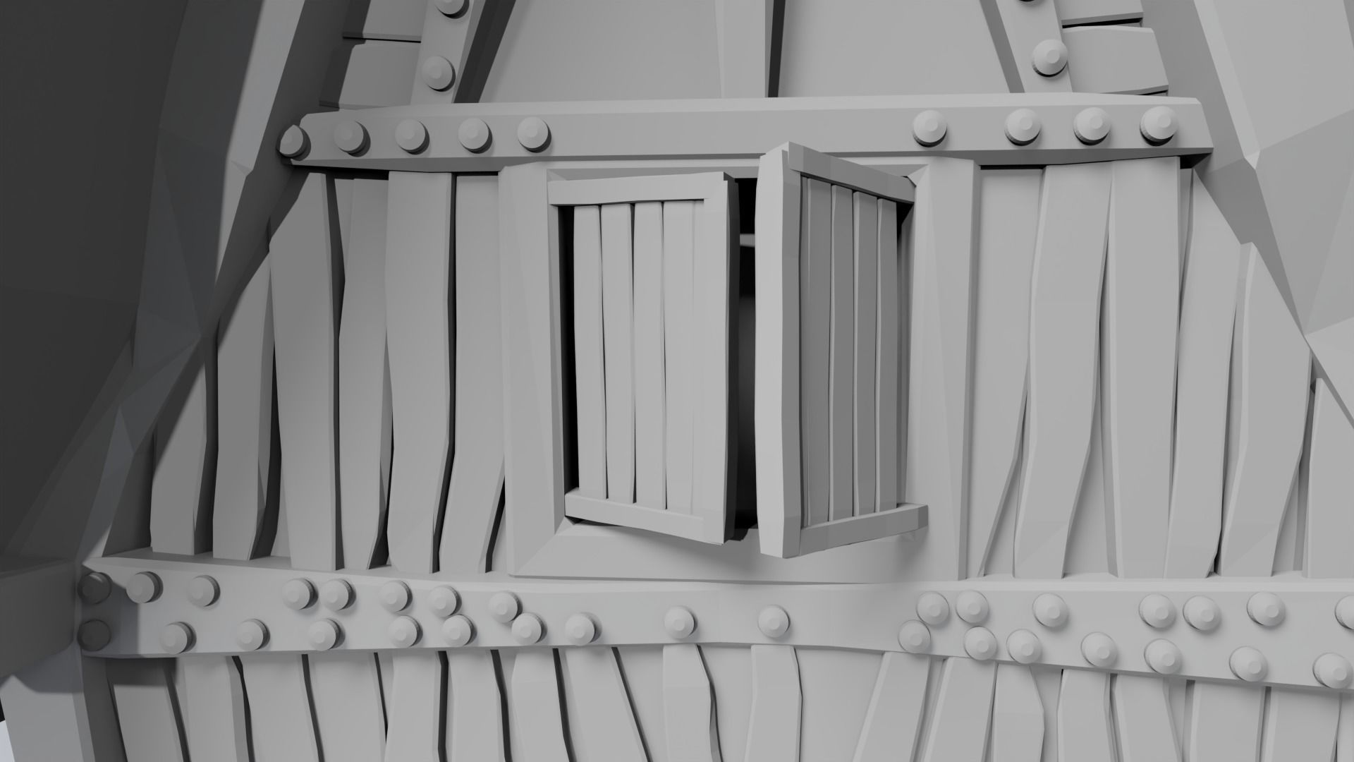 Simple Printable Barn 3D model 3D printable | CGTrader