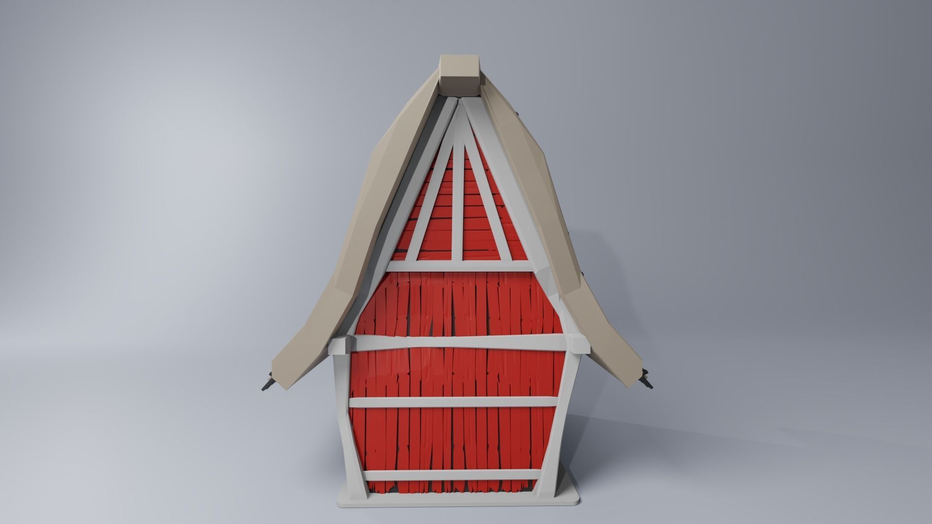 Simple Printable Barn 3D model 3D printable | CGTrader