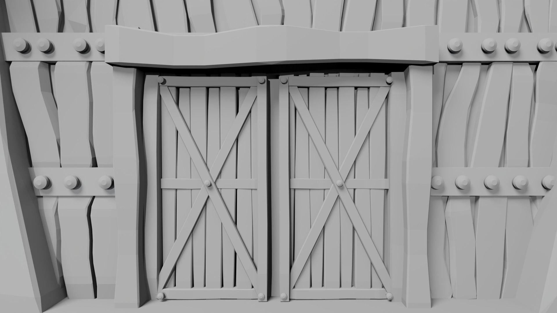 Simple Printable Barn 3D model 3D printable | CGTrader