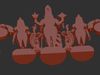 Vishnuji Laxmiji and Padmavati 3D model 3D printable | CGTrader