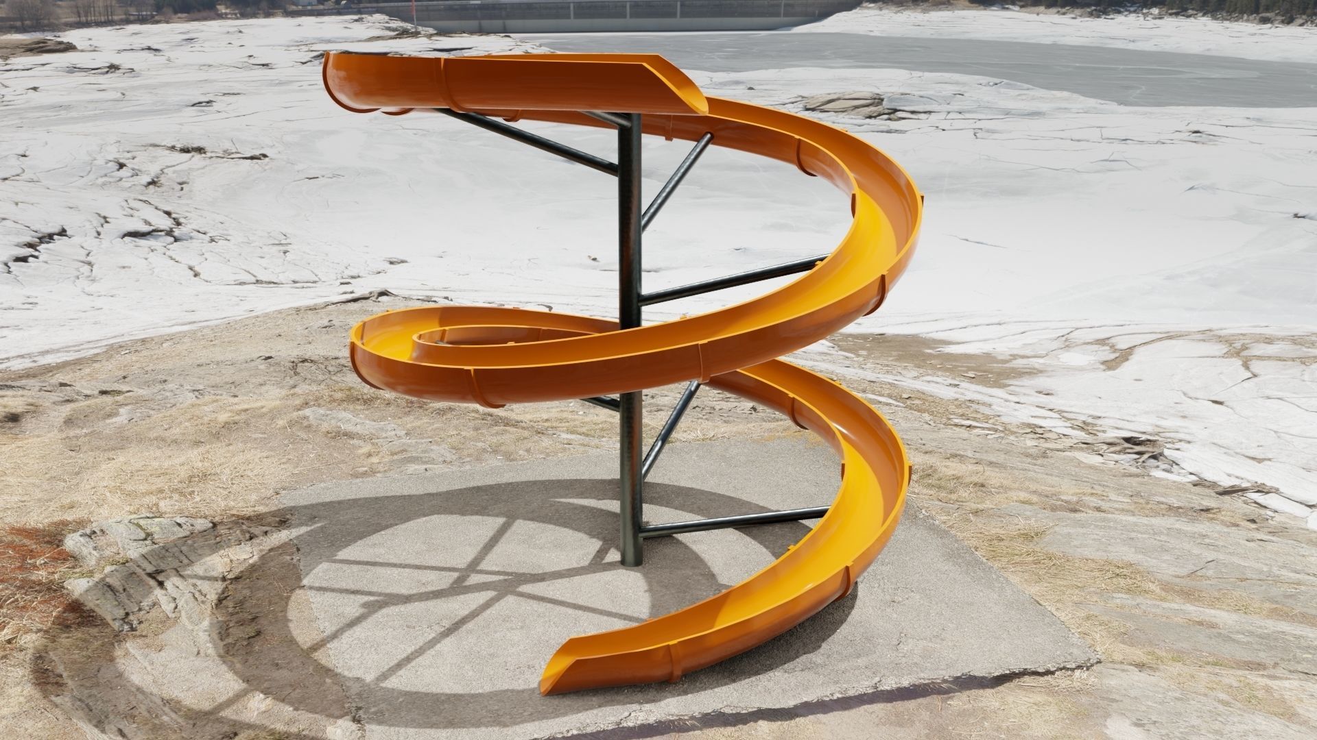 3D model Water Slide VR / AR / low-poly | CGTrader