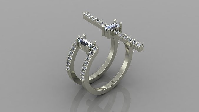 78 Engagement Ring Airplane 3D model 3D printable | CGTrader