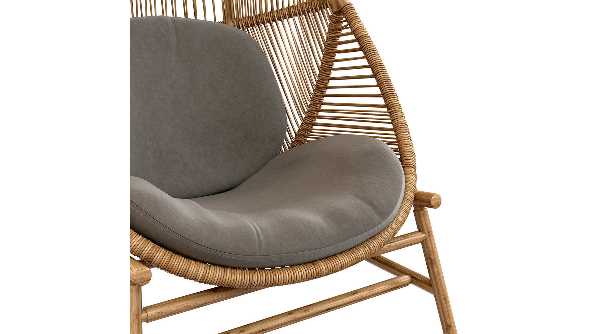 Hive chair Cane line rattan weave natural 3D model | CGTrader