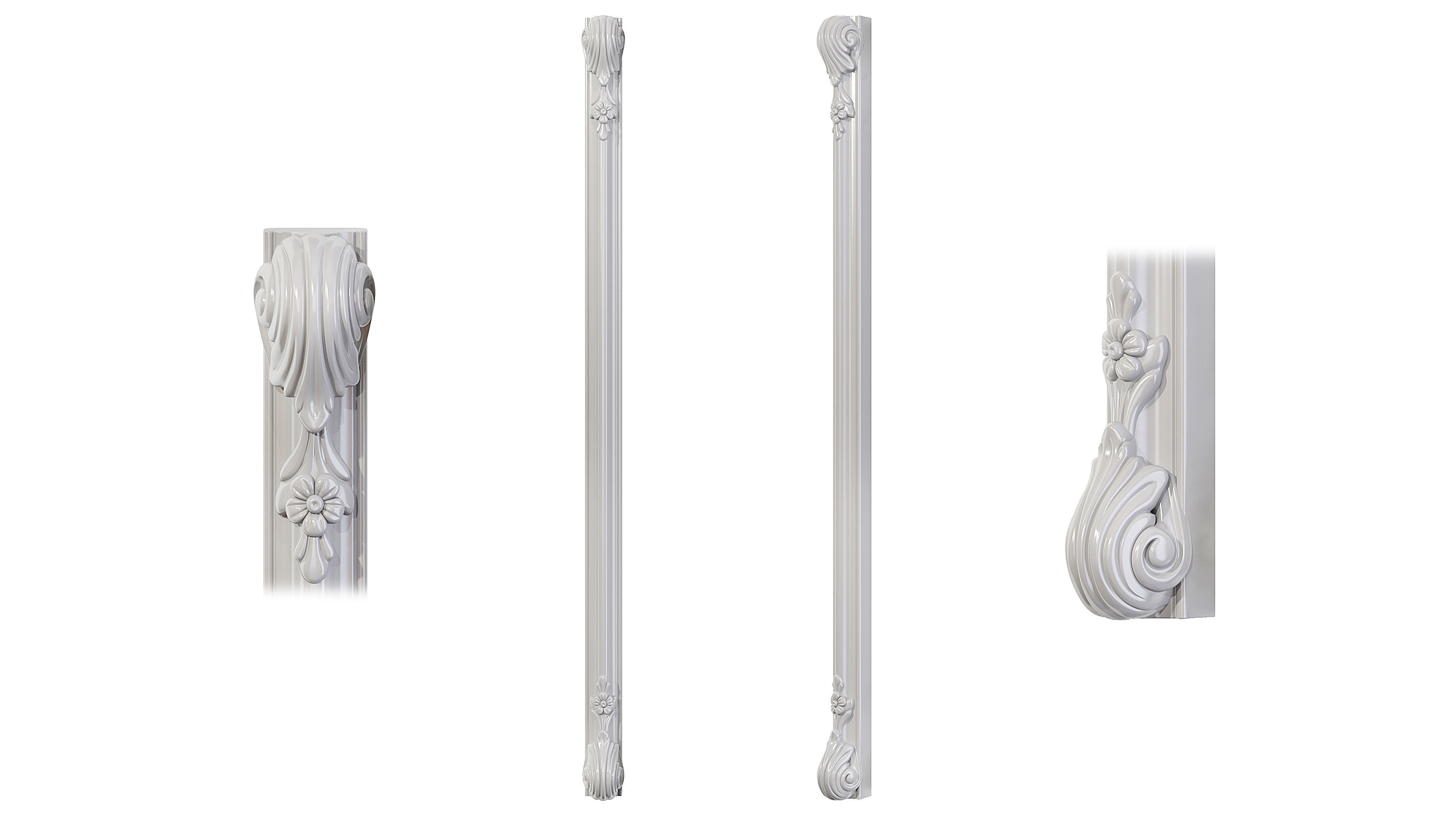 Classic pilaster 06 3D model | CGTrader