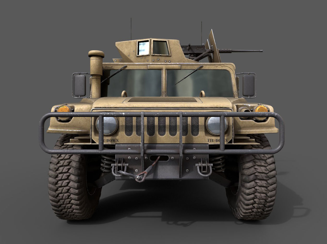 3D model Game-Ready Military Humvee VR / AR / low-poly | CGTrader