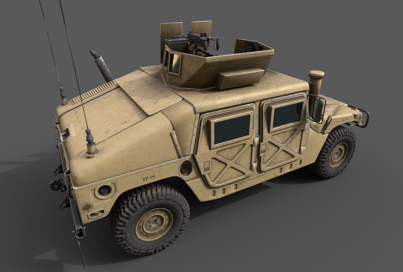 3D model Game-Ready Military Humvee VR / AR / low-poly | CGTrader
