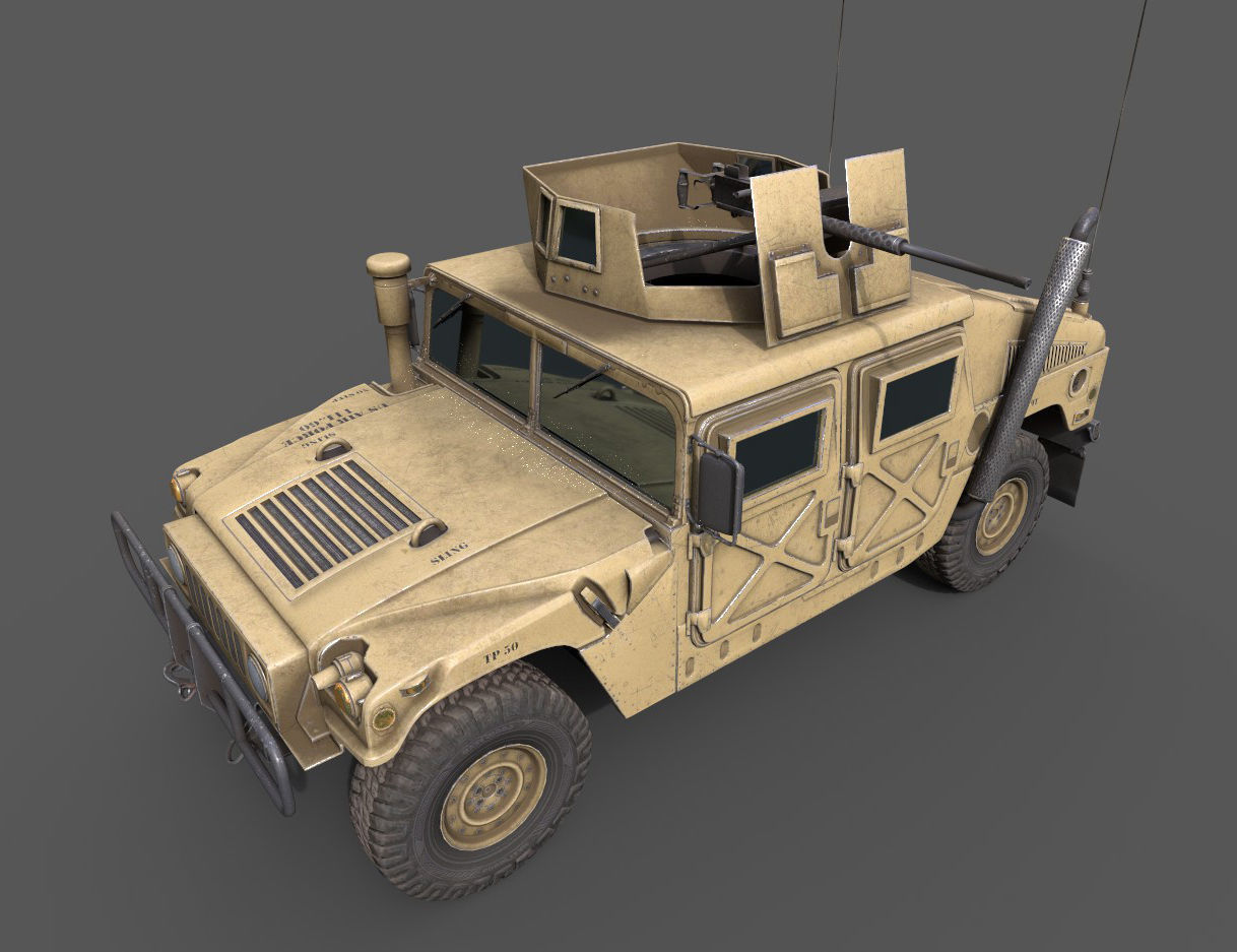 3D model Game-Ready Military Humvee VR / AR / low-poly | CGTrader