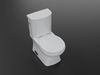 CONTRAC 4710BOVU CALI 4 8L ONE PIECE TOILET ELONGATED 3D model | CGTrader