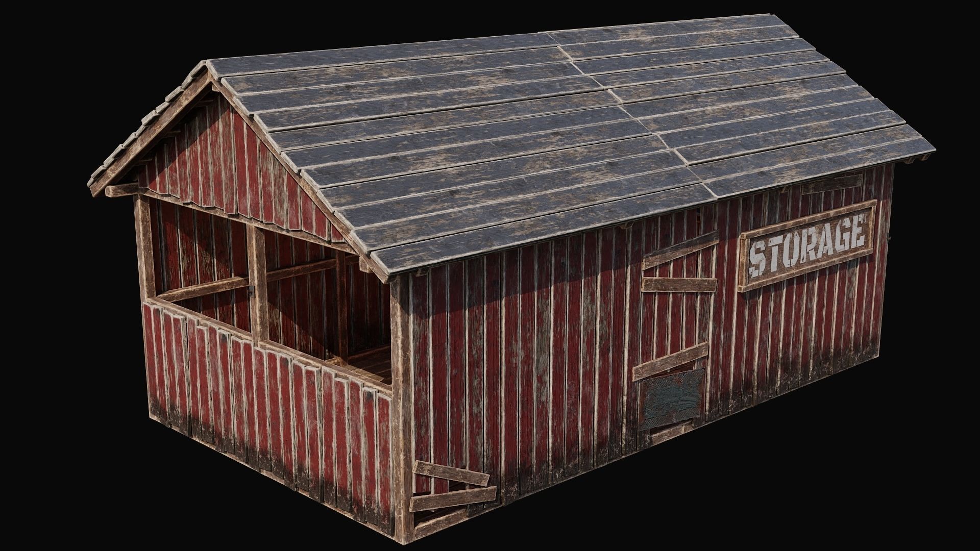 FREE Farm Building Storage 4K PBR Game-Ready free VR / AR / low-poly 3D ...
