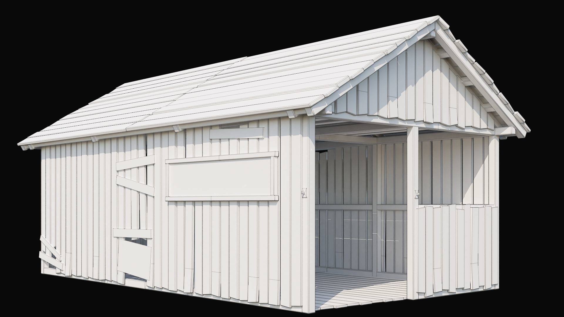 FREE Farm Building Storage 4K PBR Game-Ready free VR / AR / low-poly 3D ...