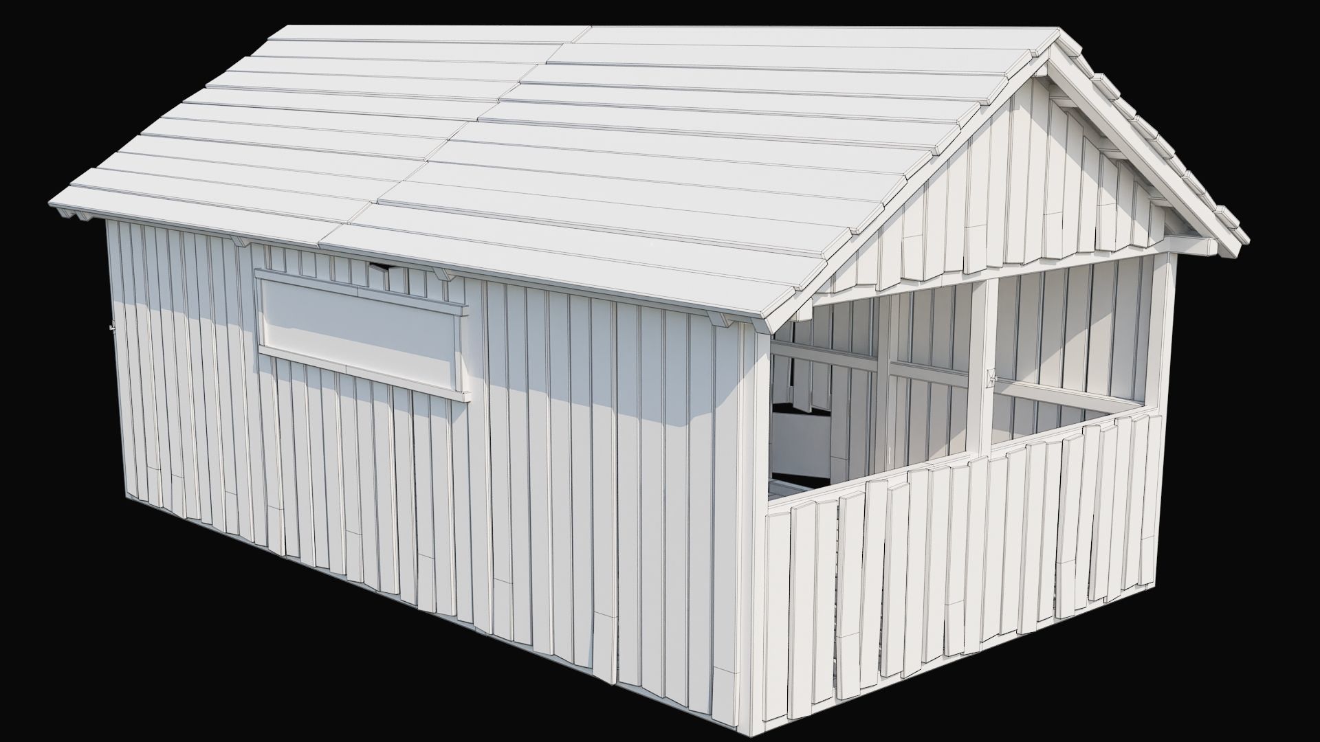 FREE Farm Building Storage 4K PBR Game-Ready free VR / AR / low-poly 3D ...