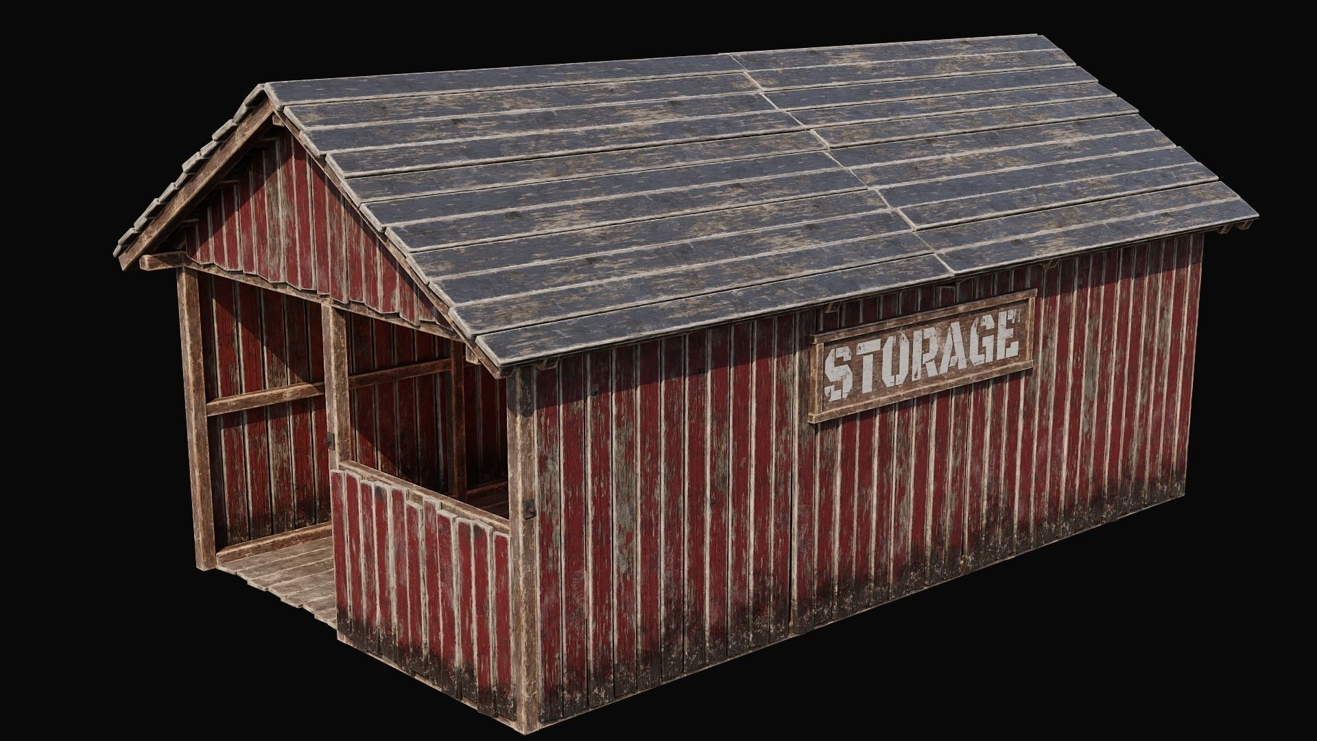 FREE Farm Building Storage 4K PBR Game-Ready free VR / AR / low-poly 3D ...