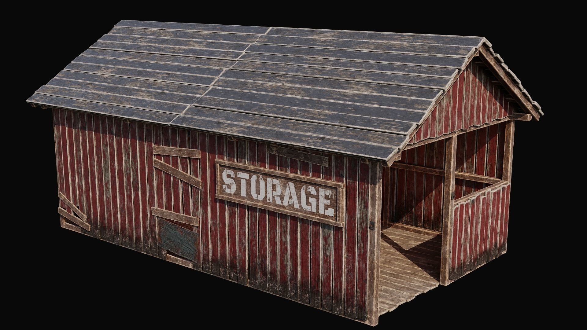 FREE Farm Building Storage 4K PBR Game-Ready free VR / AR / low-poly 3D ...