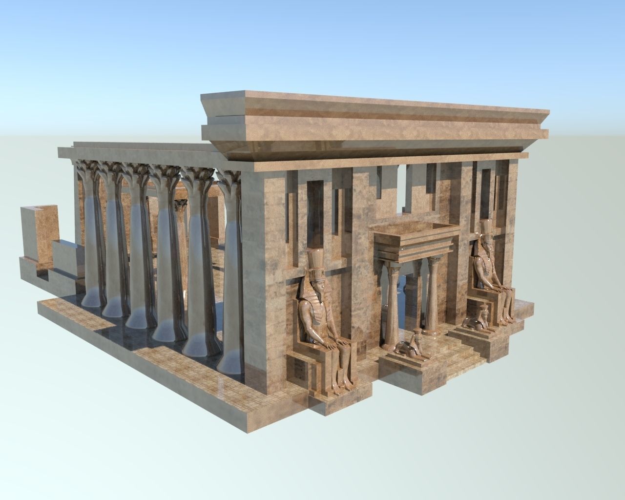 3D model Egypt Ancient 3d Model VR / AR / low-poly | CGTrader
