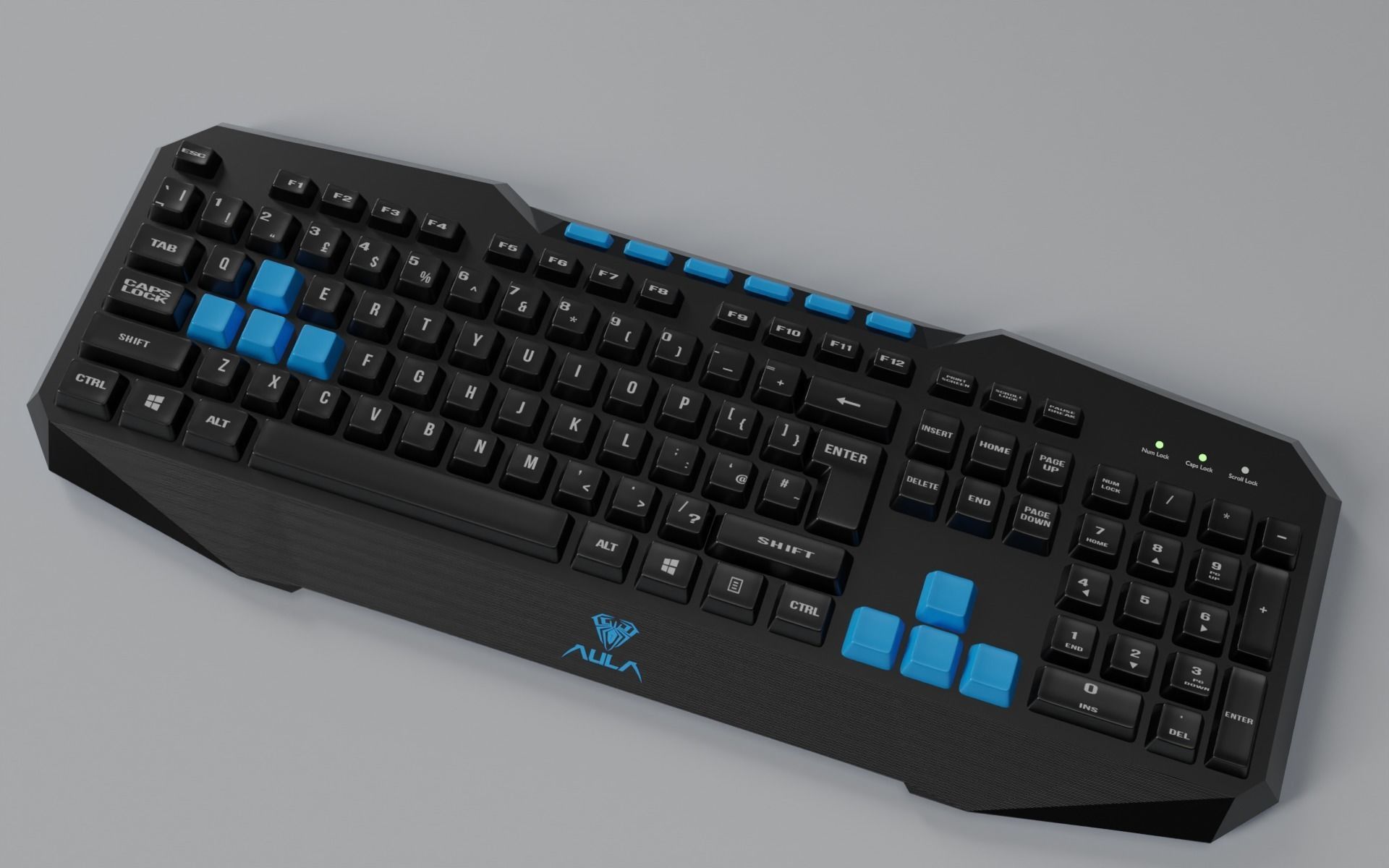 3D model aula keyboard SI-832 VR / AR / low-poly | CGTrader