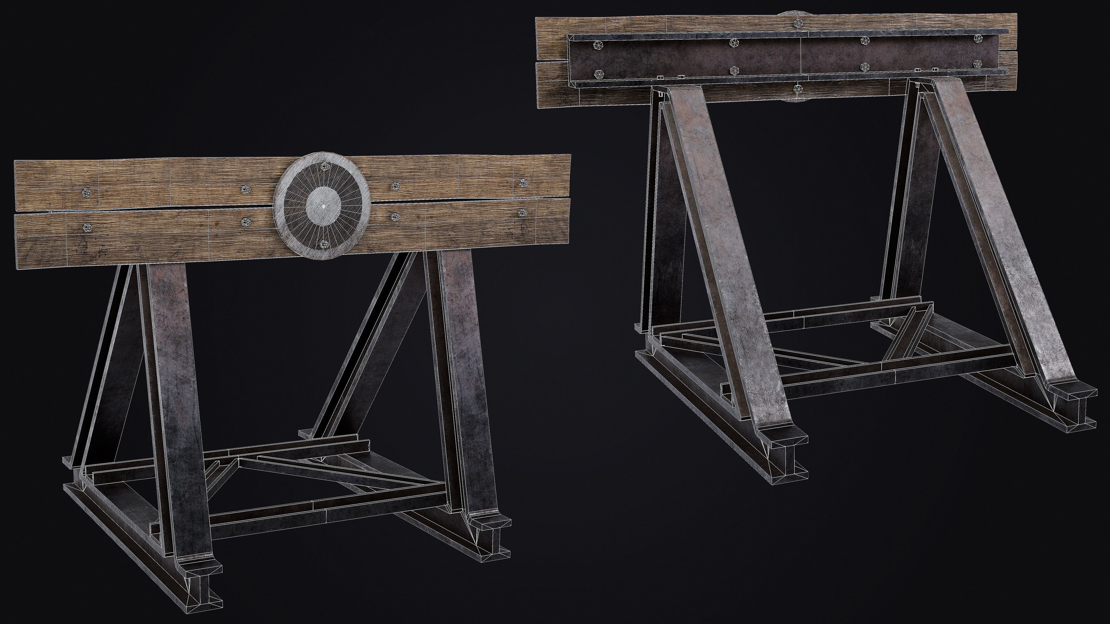 3D model Mine Signs VR / AR / low-poly | CGTrader
