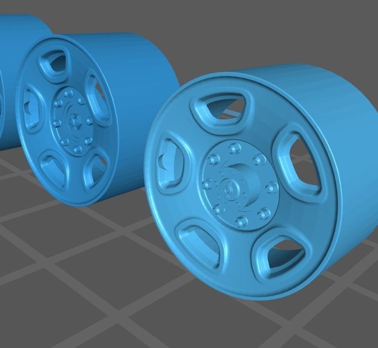 DODGE RAM ORIGINAL 17 STEEL WHEELS FOR 1 25 SCALE AUTOS 3D model 3D ...