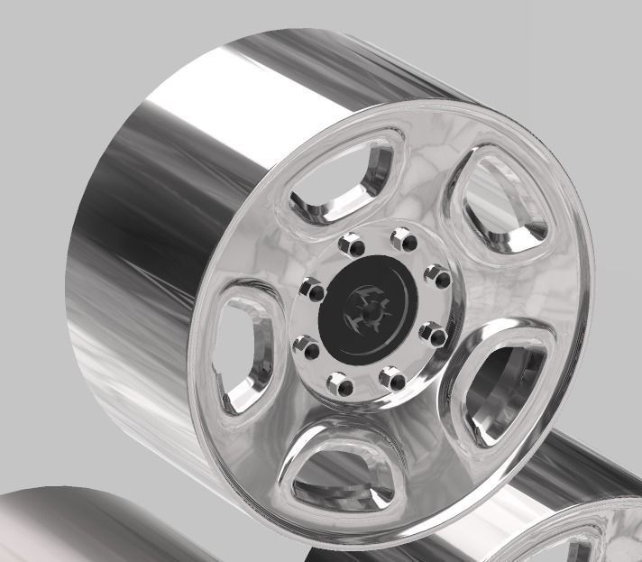 DODGE RAM ORIGINAL 17 STEEL WHEELS FOR 1 25 SCALE AUTOS 3D model 3D ...