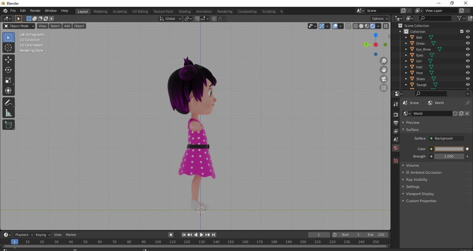 COCOMELON YoYo Girl Character 3D MODEL 3D model rigged | CGTrader