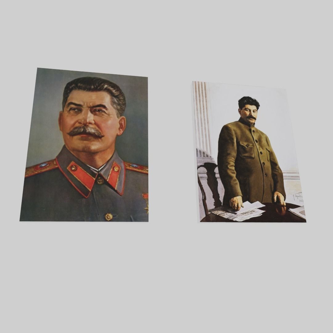 Joseph Stalin paintings free VR / AR / low-poly 3D model | CGTrader