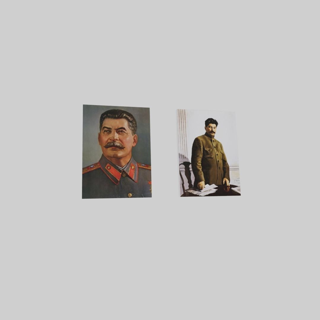 Joseph Stalin paintings free VR / AR / low-poly 3D model | CGTrader