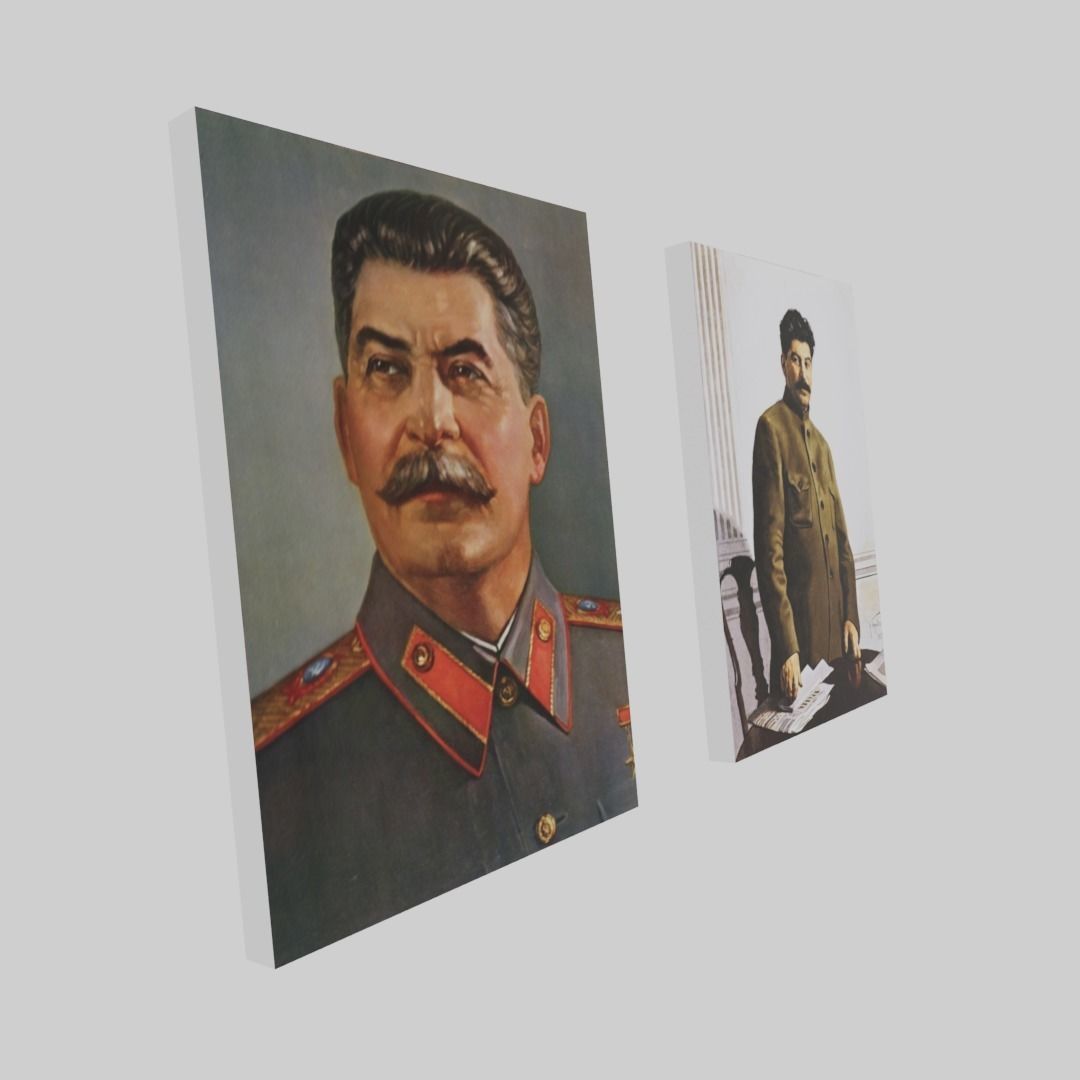 Joseph Stalin paintings free VR / AR / low-poly 3D model | CGTrader
