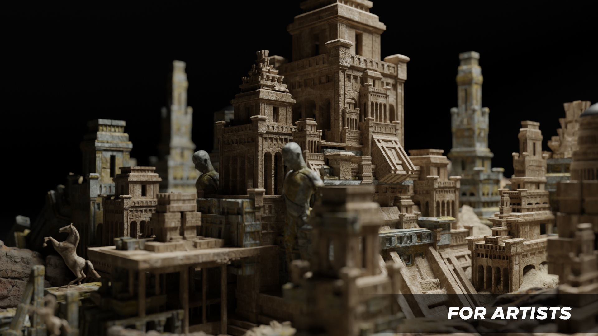 3D model Ancient Temple 2 - Ruins of the temple - 3D Kitbash Asset Pack ...