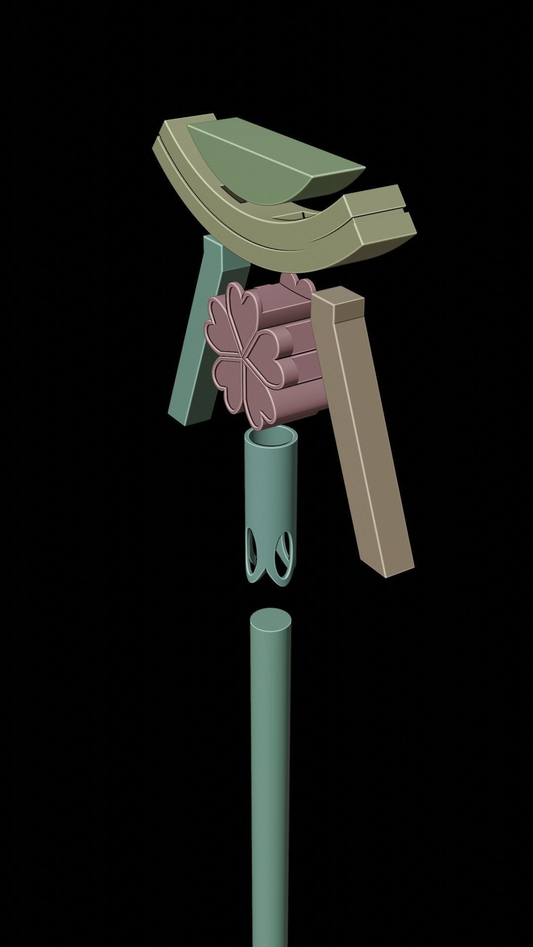 Yae Miko Gohei Wand Stick Genshin Impact 3D model 3D printable | CGTrader